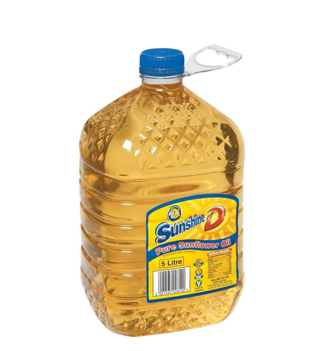 5 litre Sunshine D Pure Sunflower Oil – AirStall