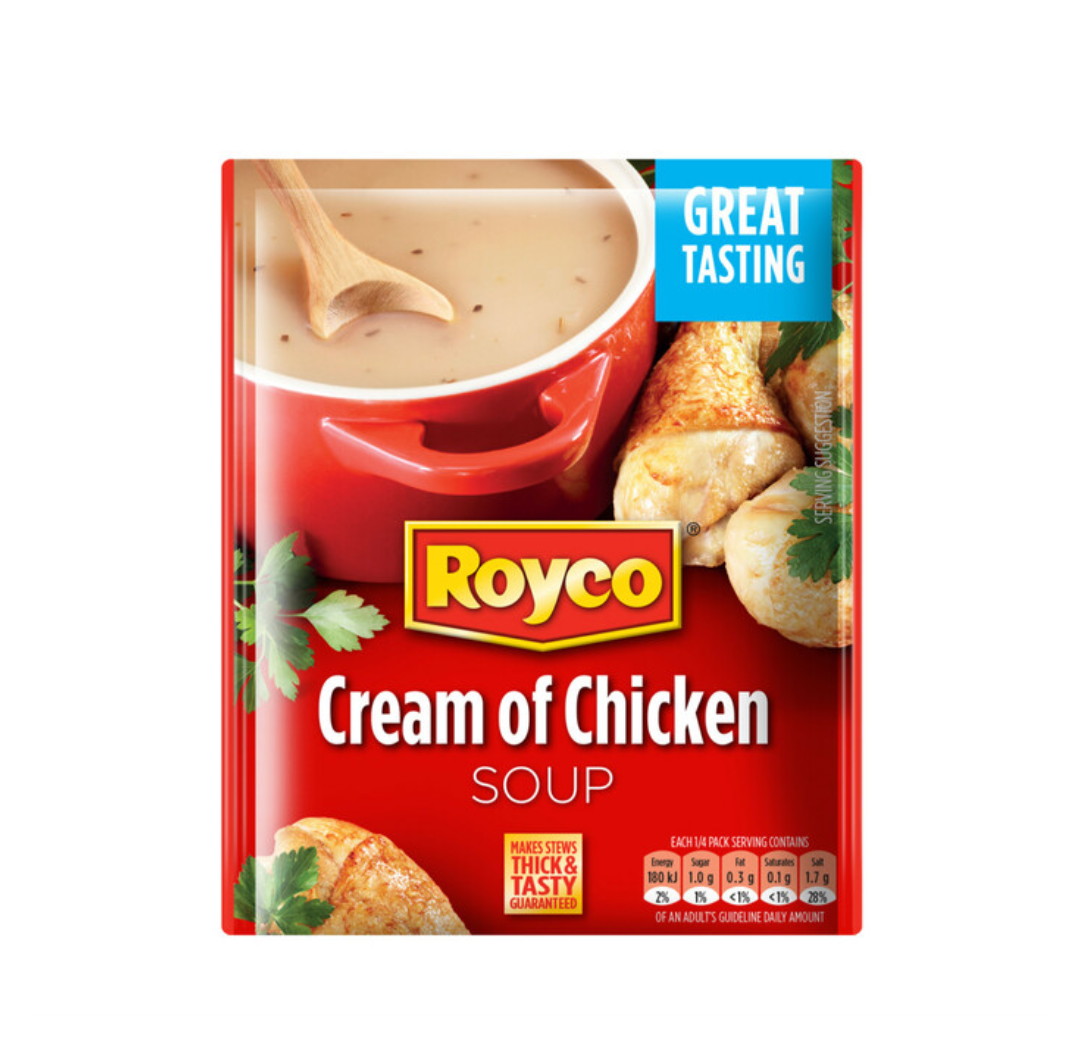 10 x 1s Royco Cream Of Chicken Flavoured Soup – AirStall