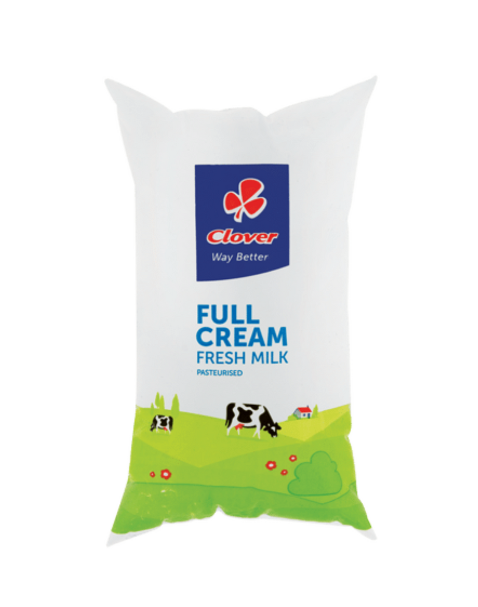 1 litre Clover Full Cream Fresh Milk Sachet – AirStall