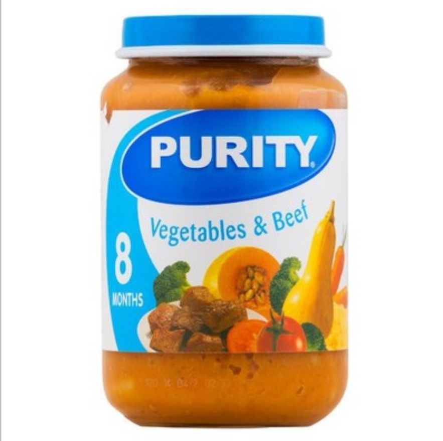 6 x 200 ml Purity 3rd Foods Vegetables & Beef Jar – AirStall