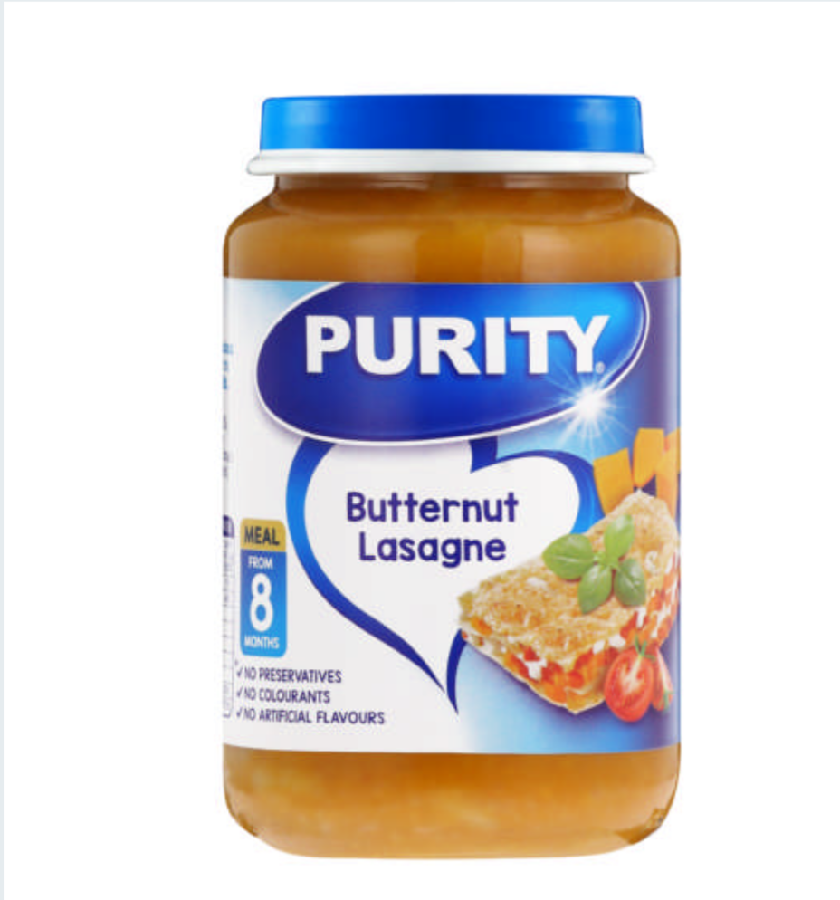 6 x 200 ml Purity 3rd Foods Butternut Lasagne Jar – AirStall