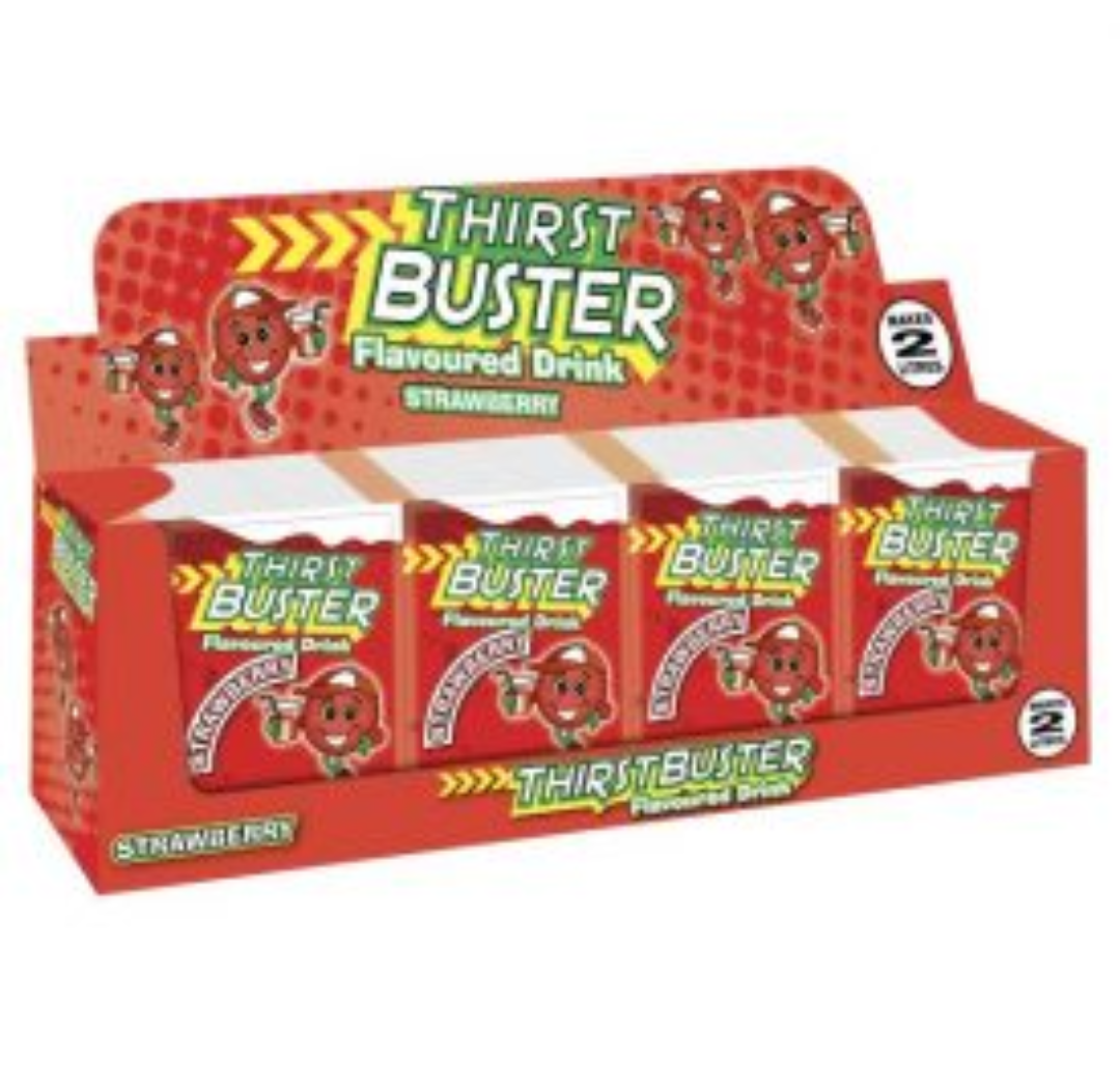 60 x 5 g Thirst Buster Strawberry Flavoured Drink – AirStall