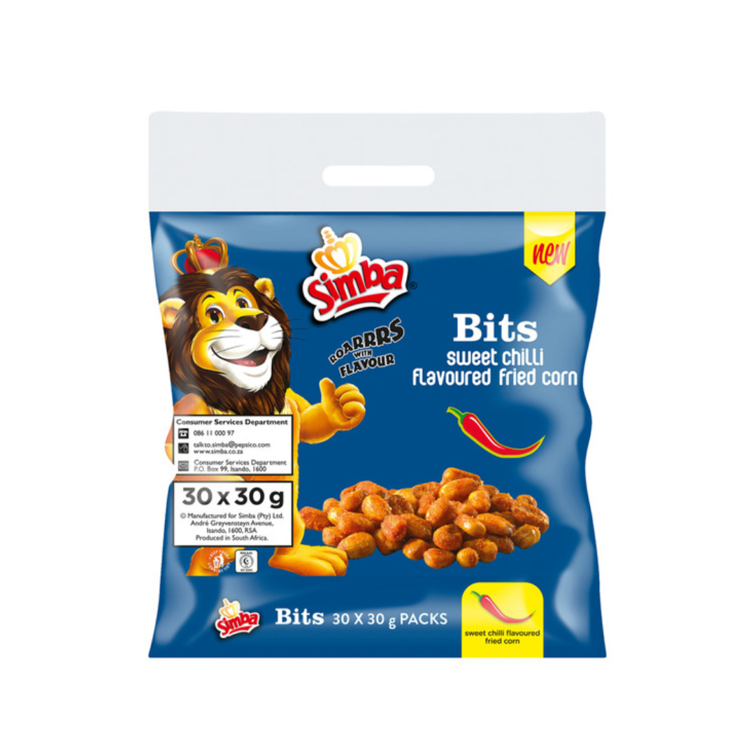 30 x 30 g Simba Sweet Chilli Flavoured Bits – AirStall