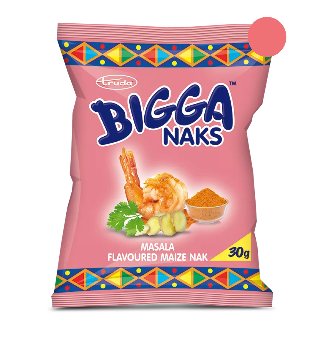 40 x 30 g Bigga Masala Flavoured Maize Nak – AirStall