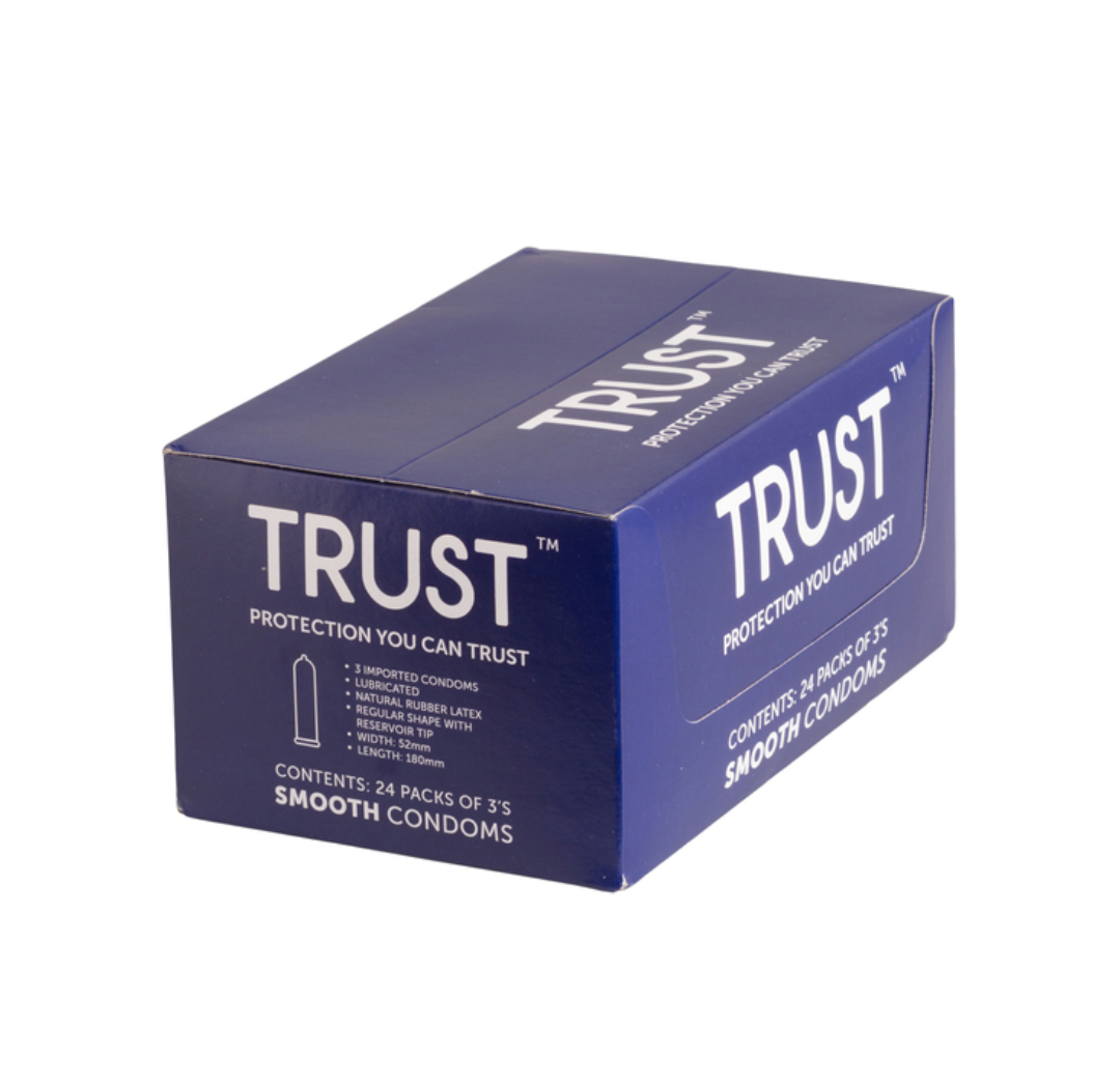 24 x 3s Trust Smooth Condoms (Box) – AirStall