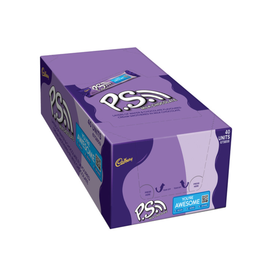 40 x 19 g Cadbury PS Milk Chocolate – AirStall